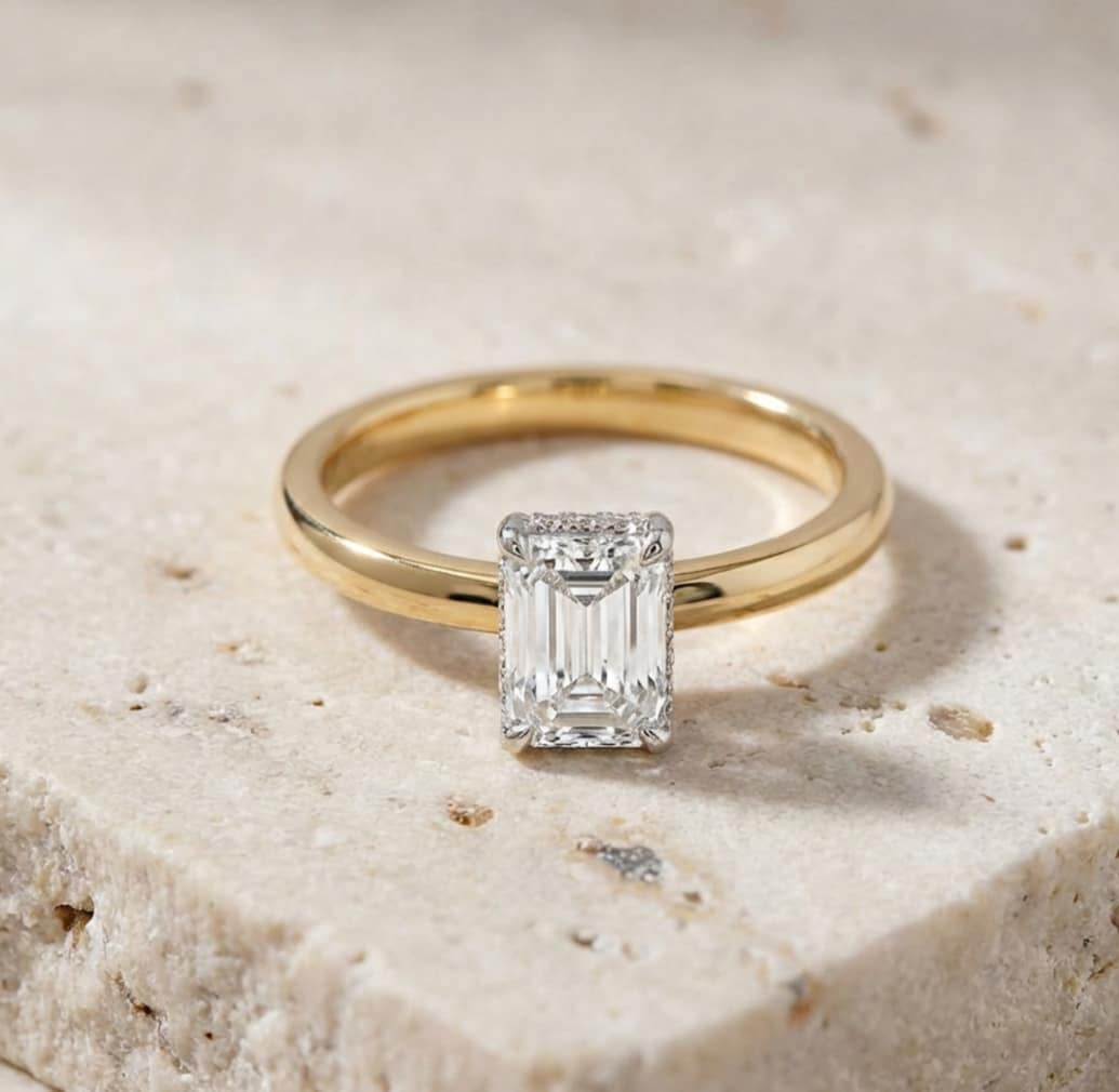 Emerald Cut Diamond Ring - Diamond Boulevard Burnside